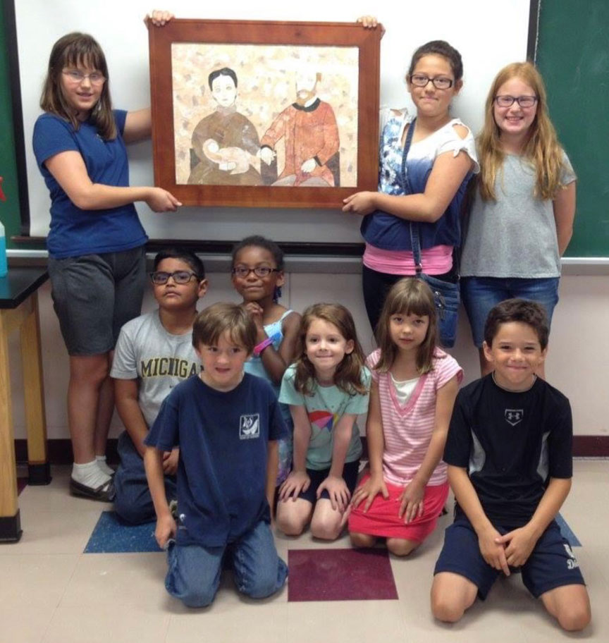 Classes for Kids - Carol Cole Painted Paper Artist